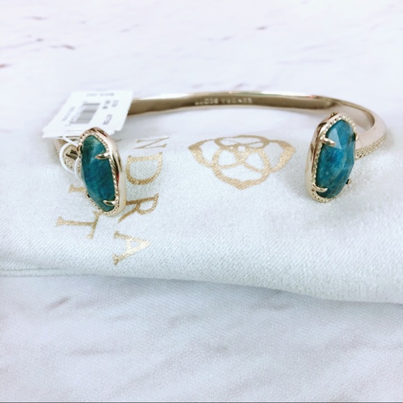 Kendra Scott | Jewelry | Kendra Scott Elton Aqua Cuff Bracelet | Poshmark